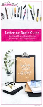 Lettering Basic Guide mit praktischen Tipps & Tricks | MrsBerry Kreativ ...